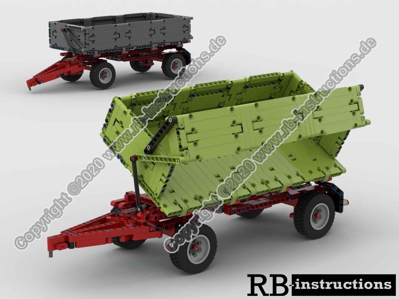 LEGO MOC Side tipper trailer for Claas Xerion 5000 or Fastrac ...