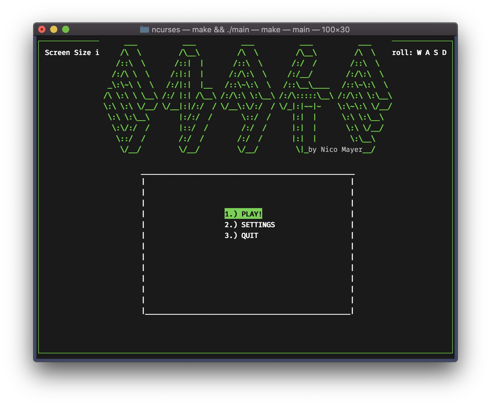 GitHub - Nico-Mayer/cursnake: Little NCurses Snake Game for the Terminal